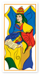 Significado para La Papisa, carta de Tarot de Marsella